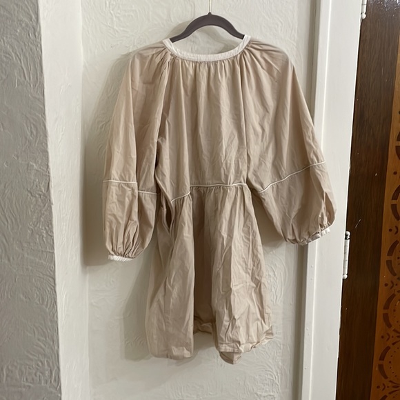 STAUD | Dresses | Staud Womens Scoop Neck Mini Dress Size L Creamwhite ...